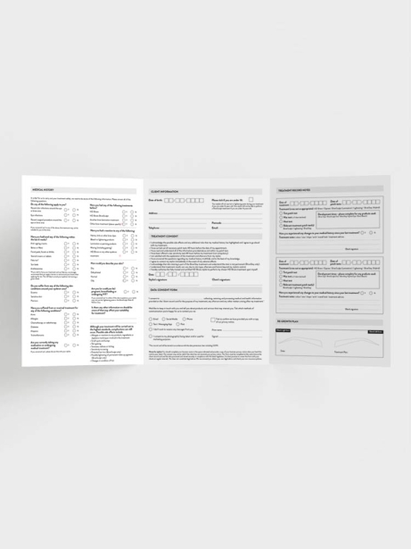 client record card folder